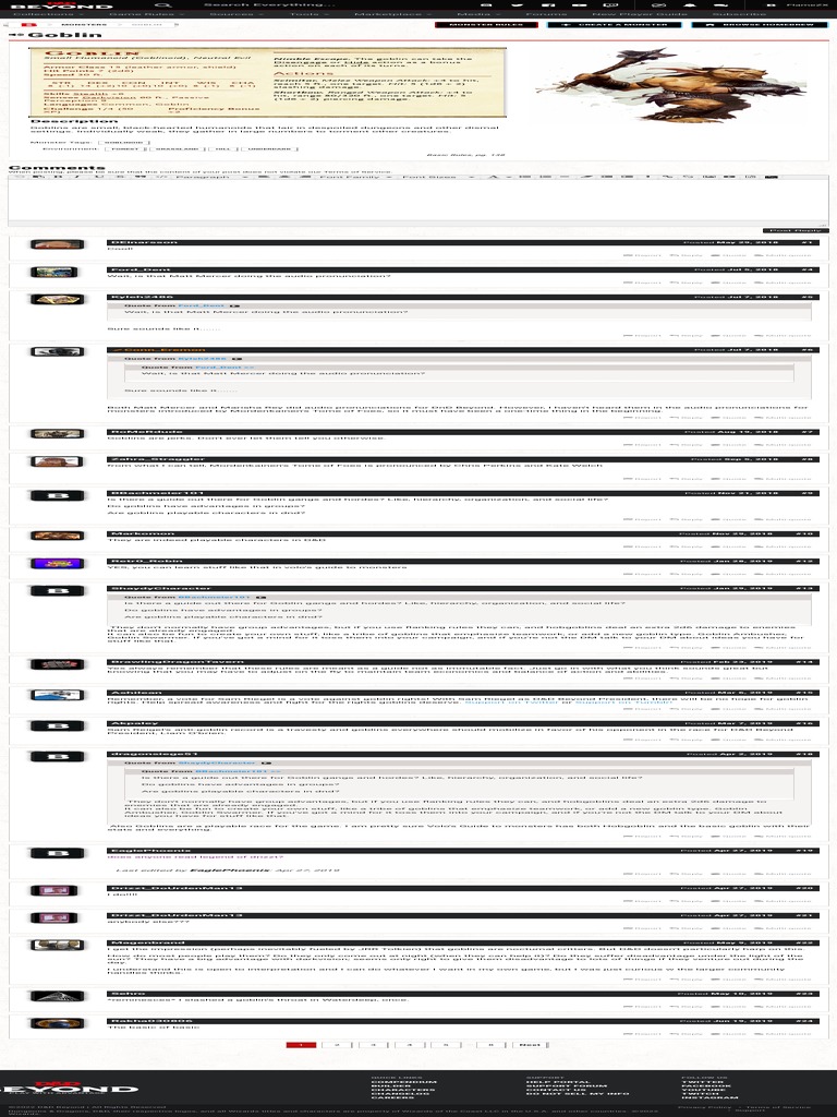 Goblin - Monsters - D&D Beyond | PDF