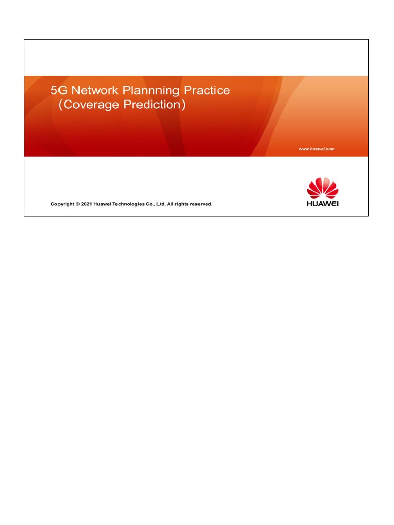 5G Network Site Planning Guide | PDF