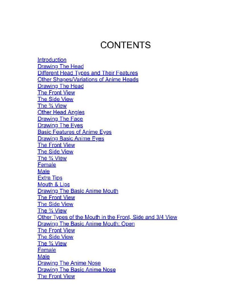 How To Draw Anime & Manga Faces - Shinjuku Press - 005 | PDF