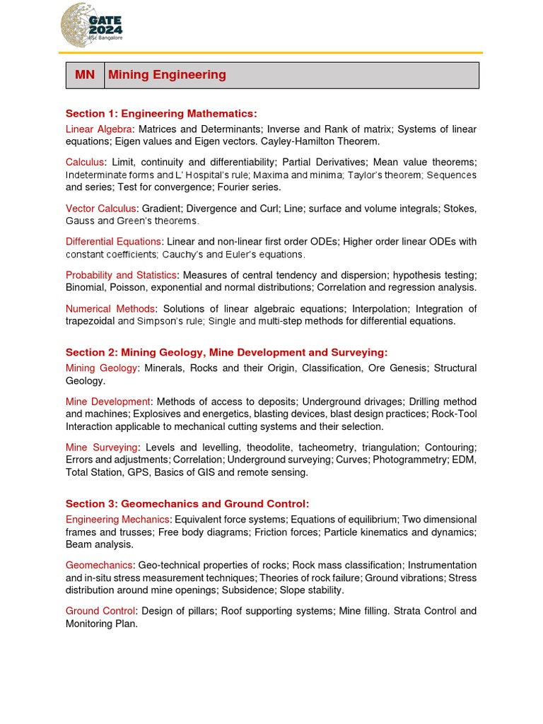 MN Mining Engineering | PDF | Mining | Surface Mining