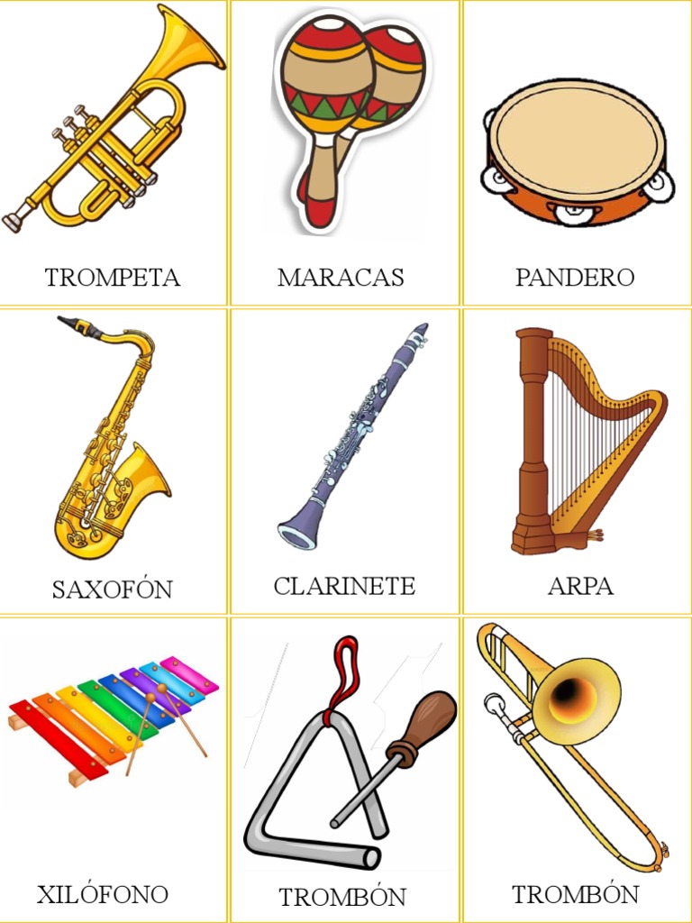 Tarjetas de Instrumentos | PDF