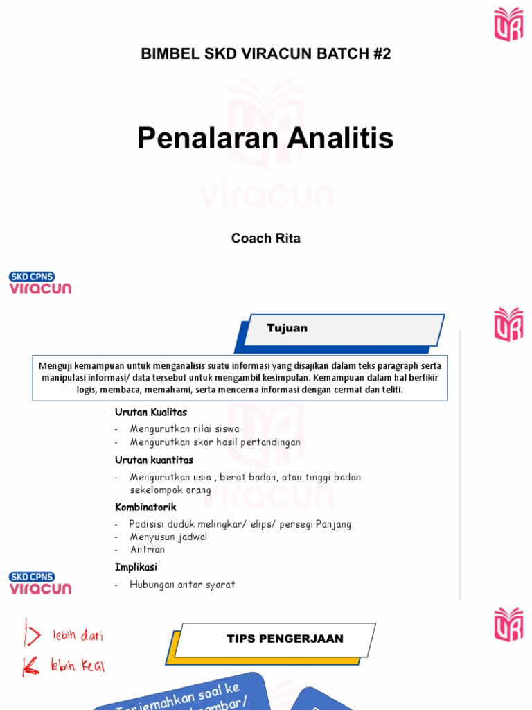 Penalaran Analitis - Coretan | PDF
