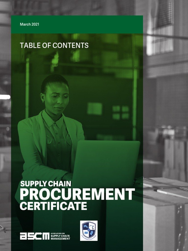 2.3. ASCM Procurement | PDF | Procurement | Performance Indicator