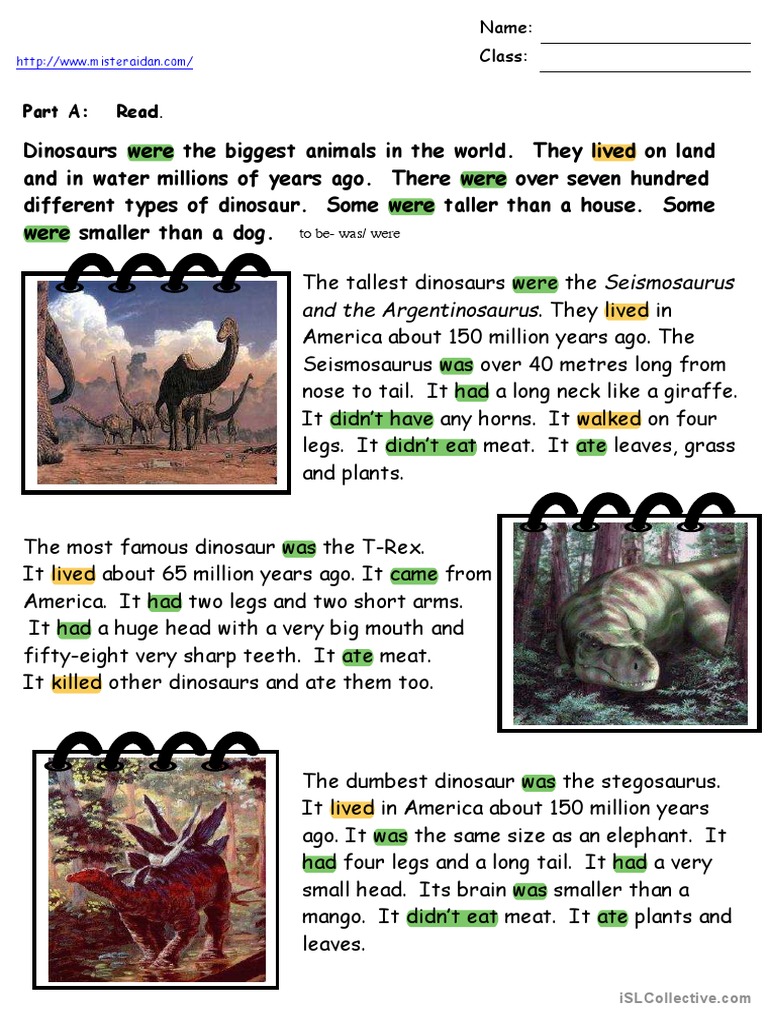 Dinosaur Facts | PDF | Tyrannosaurus | Organisms