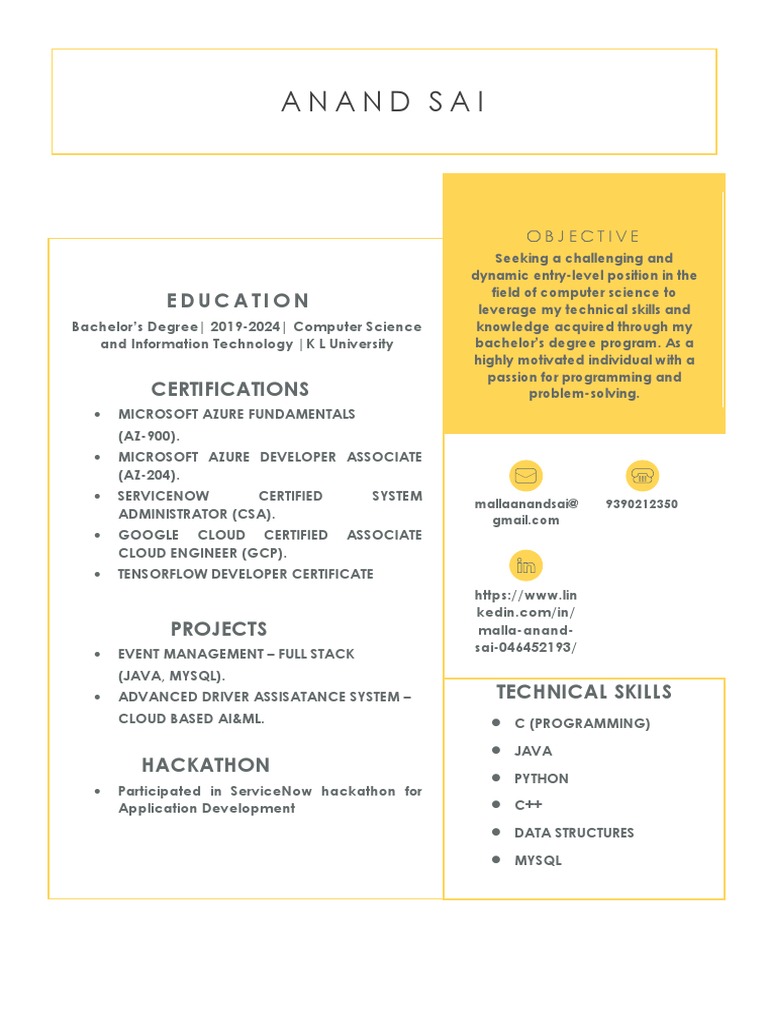 Anand Resume Pdf 