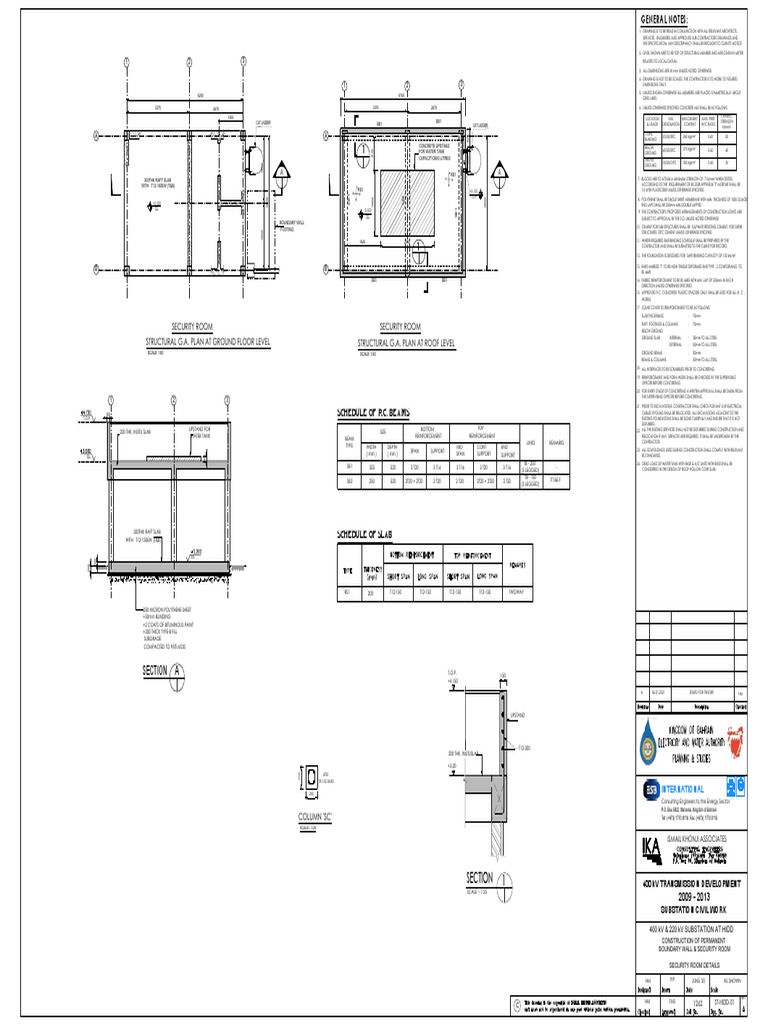St-Hidd-01 Security Room Details | PDF | Concrete | Architectural Design