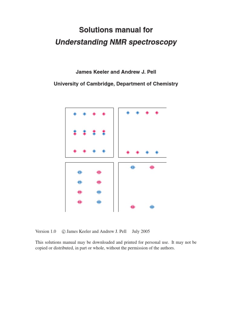 Pdf⋙ Understanding Nmr Spectroscopy By James Keeler – ZHERSS