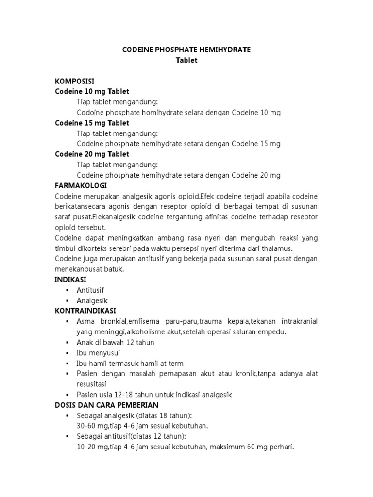 CODEINE | PDF