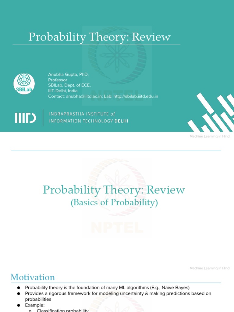 W1M4-Prob Review Basics | PDF | Probability | Probability And Statistics