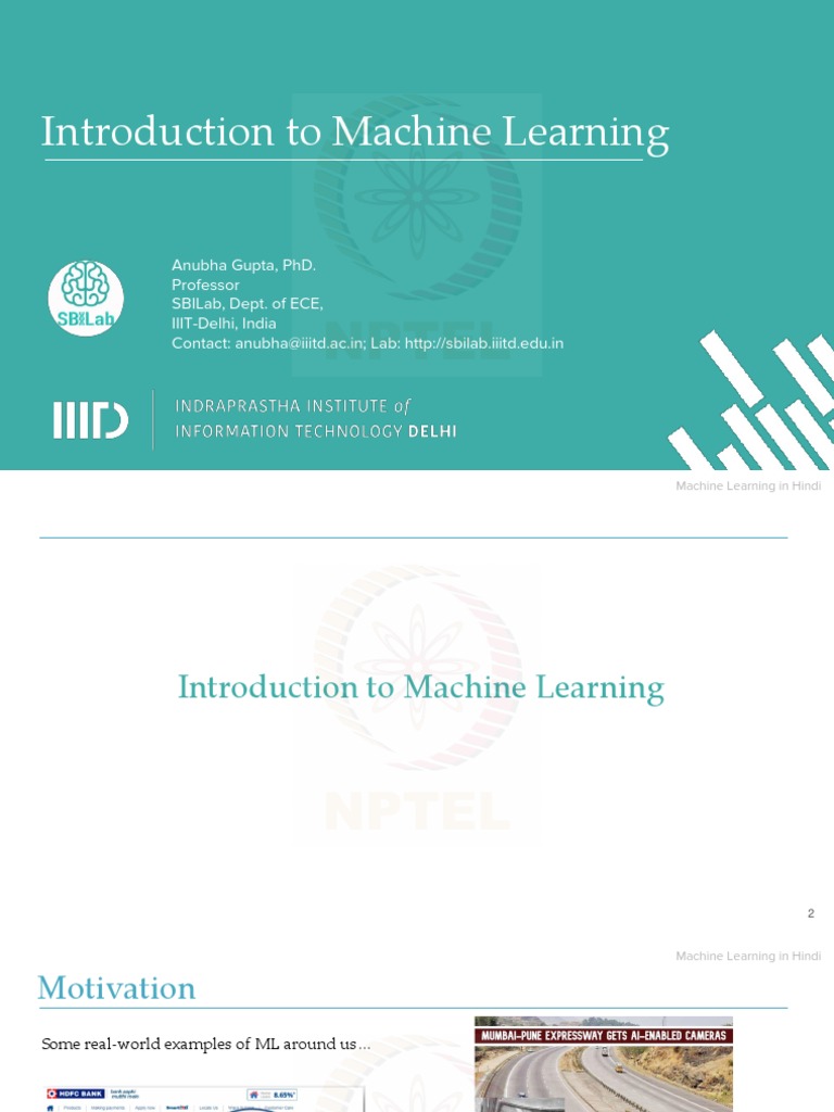 W1M1-Intro To ML | PDF | Machine Learning | Cluster Analysis