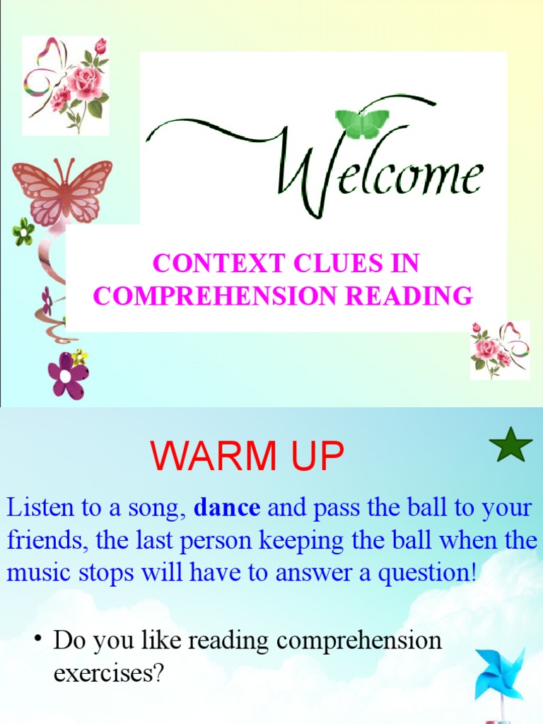 Context Clues in Reading Comprehension | PDF | Self-Improvement