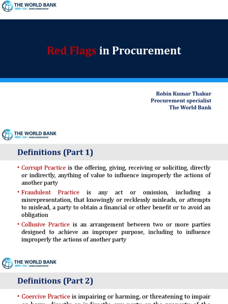 F&C and Red Flags | PDF