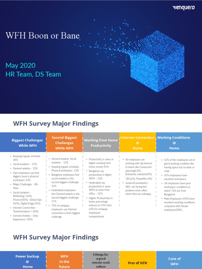 Work From Home Survey Deck | PDF