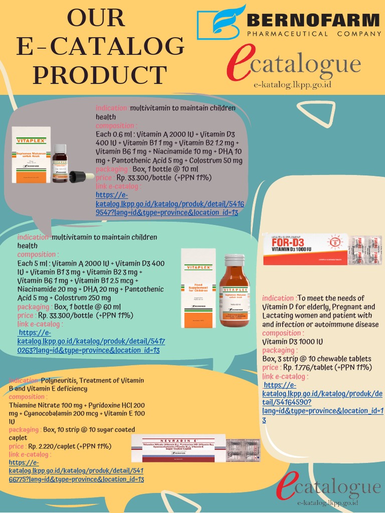Flyer E Catalog MKT 1 PT Bernofarm | PDF | Herpes Simplex | Vitamin