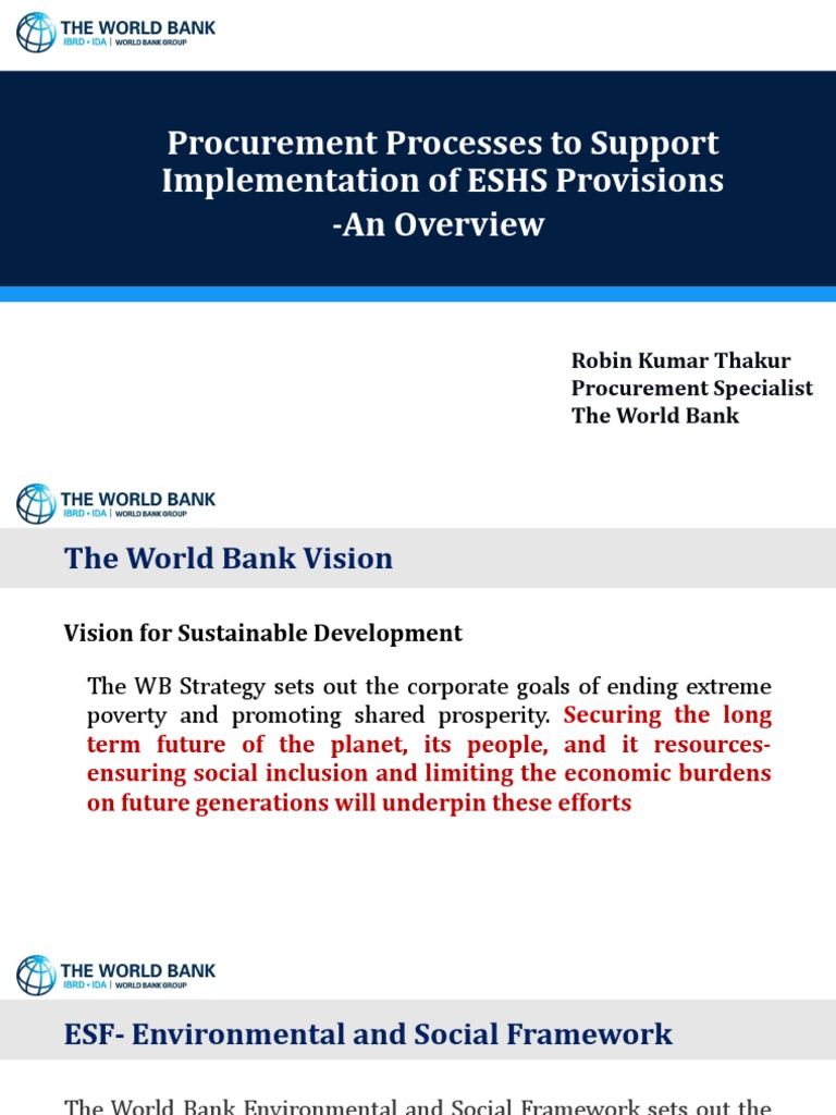 ESHS Provision | PDF