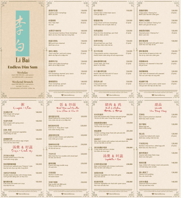 Libai - Fourfold Menu 42 | PDF