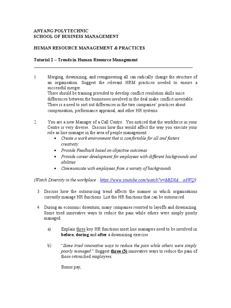 Tut2 Trends in HRM 2223 | PDF