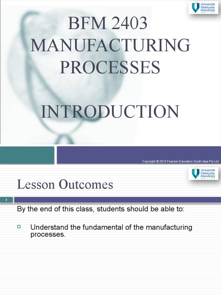Week 1 Lecture 1 Introduction To Manufacturing Processes | PDF ... Week 1 Lecture 1 Introduction To Manufacturing Processes | PDF ...