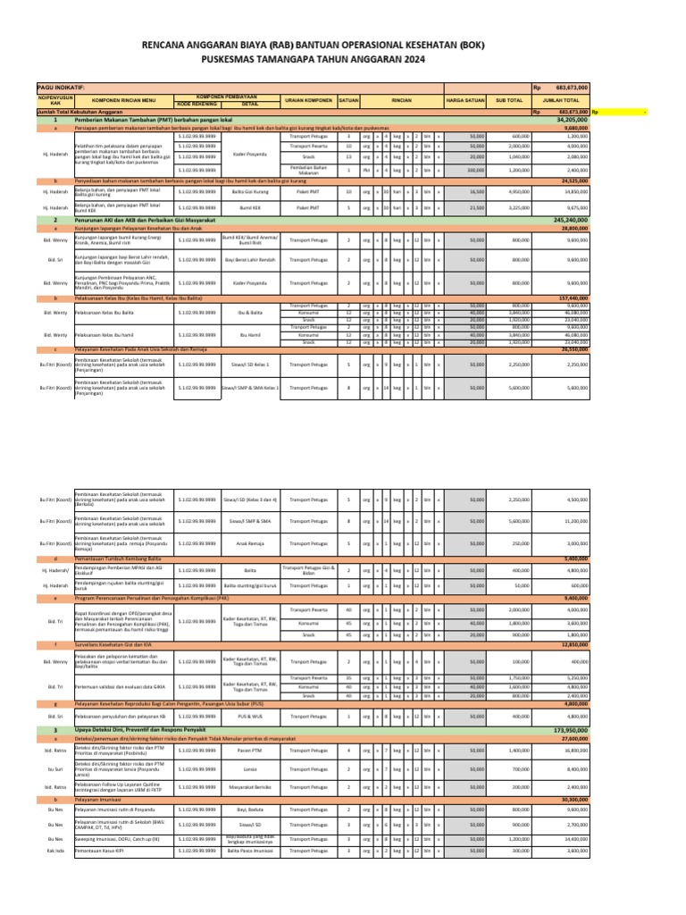 BOK 2024 SESUAI RAB BOK 24 versi 5 | PDF