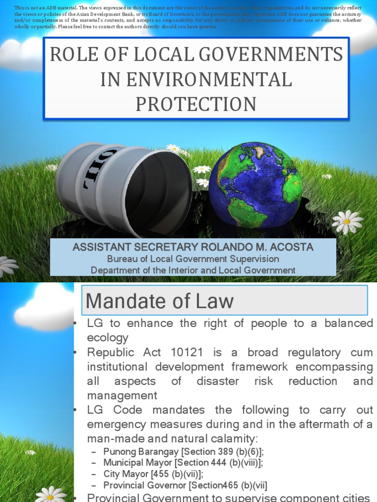 Local Governments in Environmental Protection | PDF | Finance & Money ...
