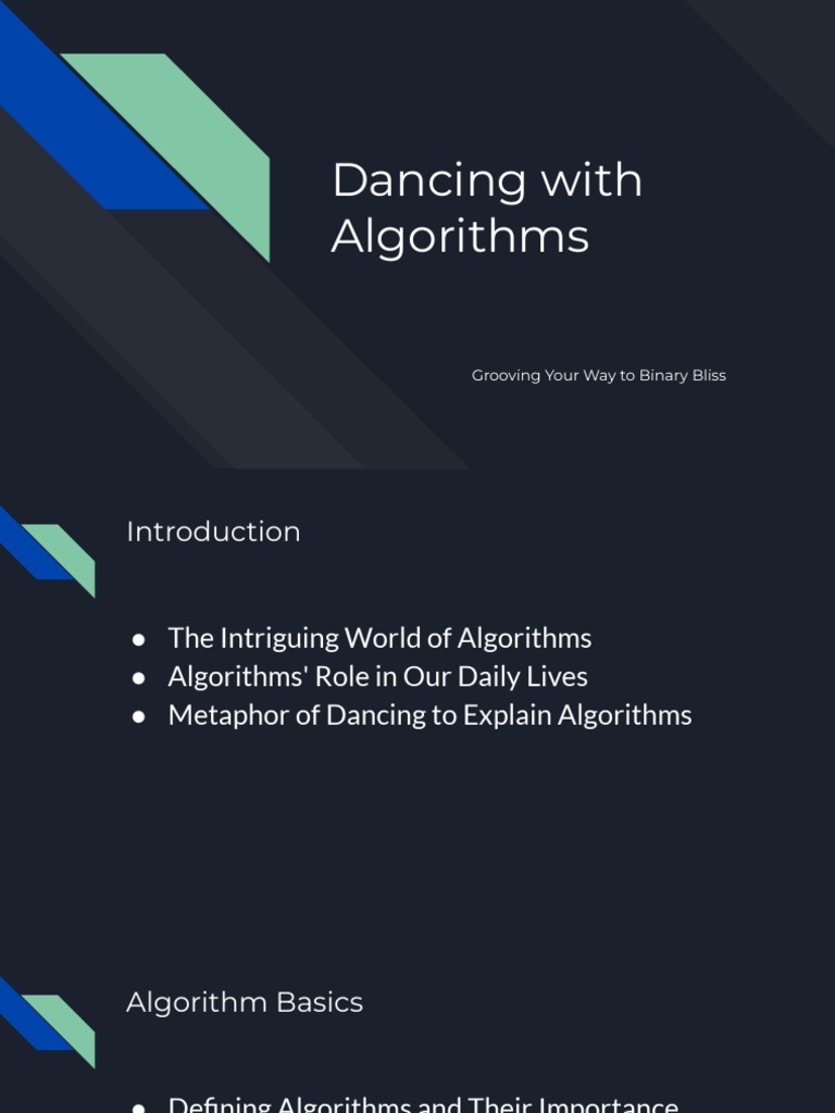 Dancing With Algorithms | PDF