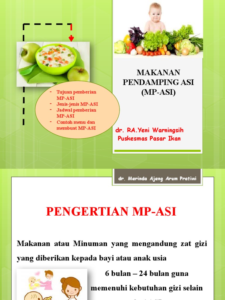 Pengertian dan Menu MP-ASI | PDF | Memasak, Makanan, & Anggur