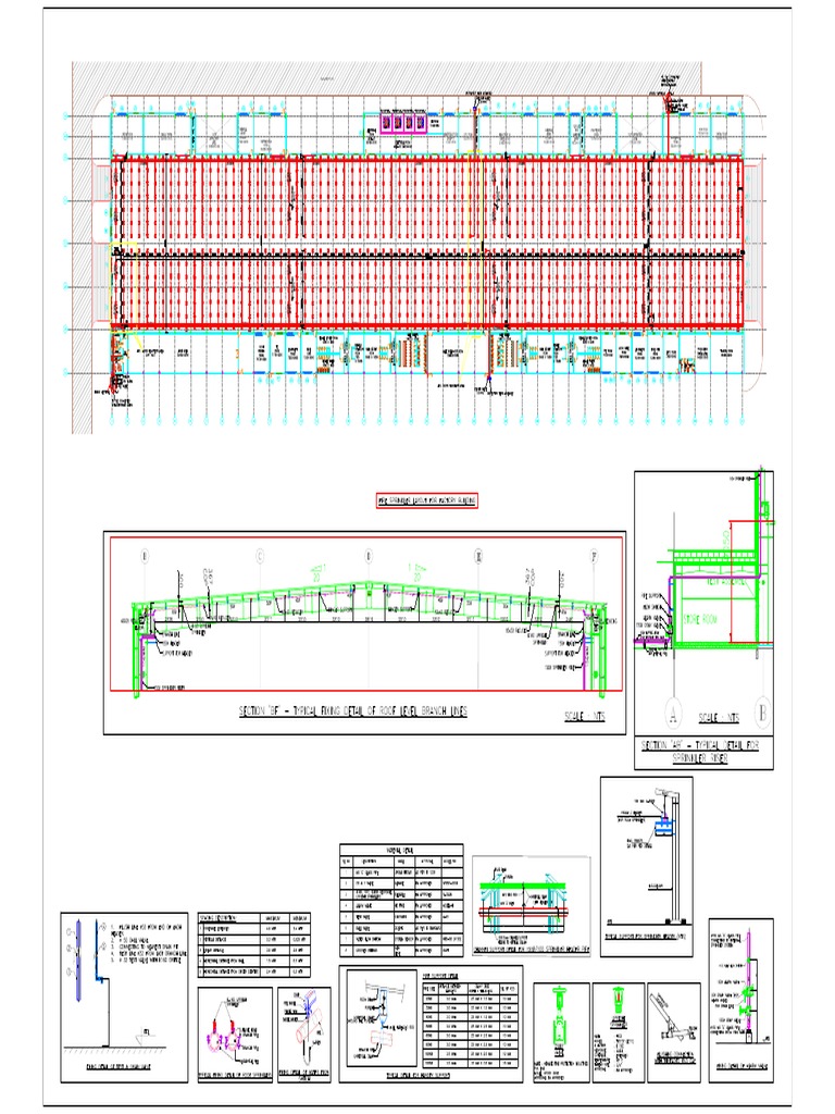 Fire Sprinkler System DWG - Sample | PDF