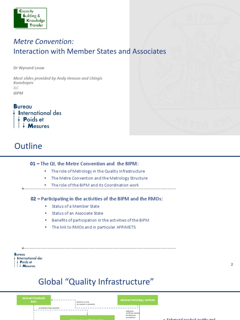 BIPM and the Metre Convention Overview | PDF | Metrology | Metre