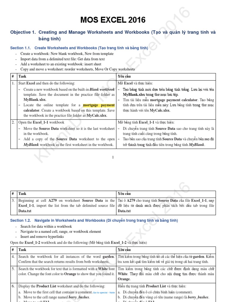 Excel2016 EngVie | PDF