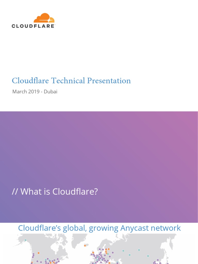 CloudFlare Technical Presentation2019 | PDF | Transport Layer Security | Proxy Server