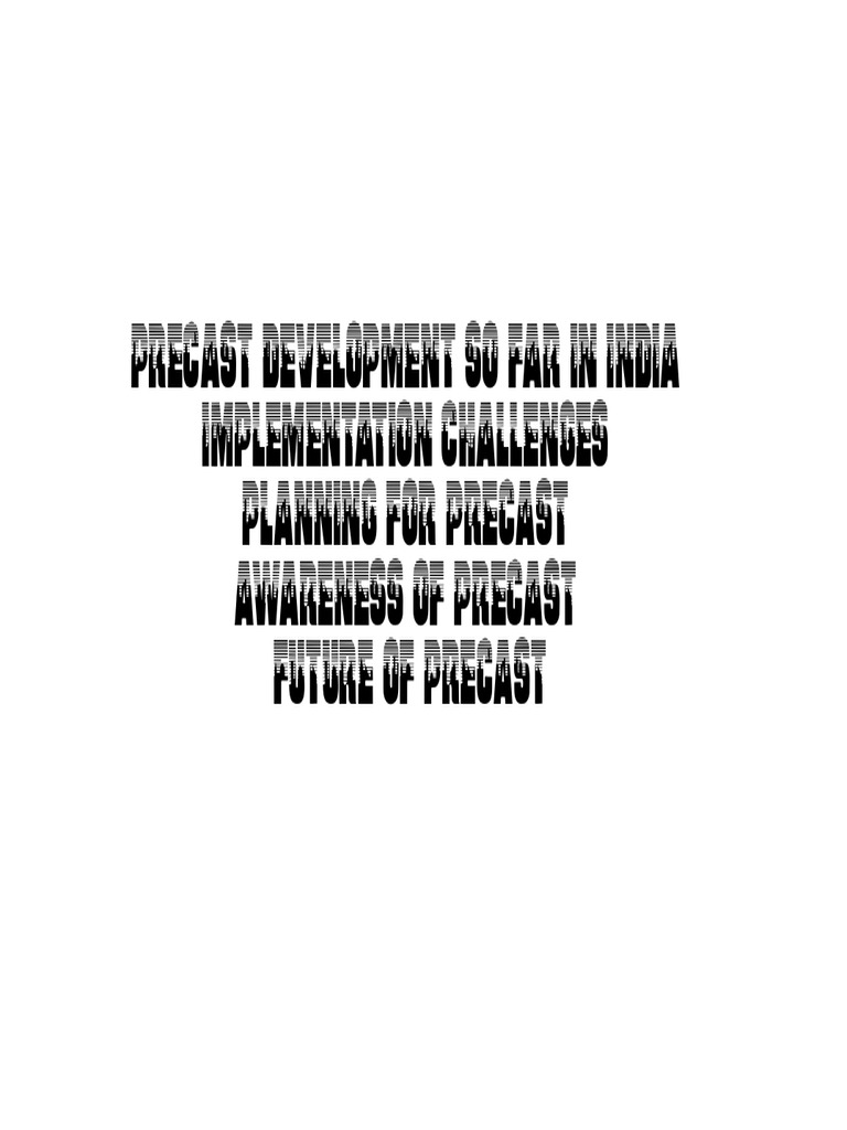 Precast Presentation by Prasad | PDF | Precast Concrete | Civil Engineering