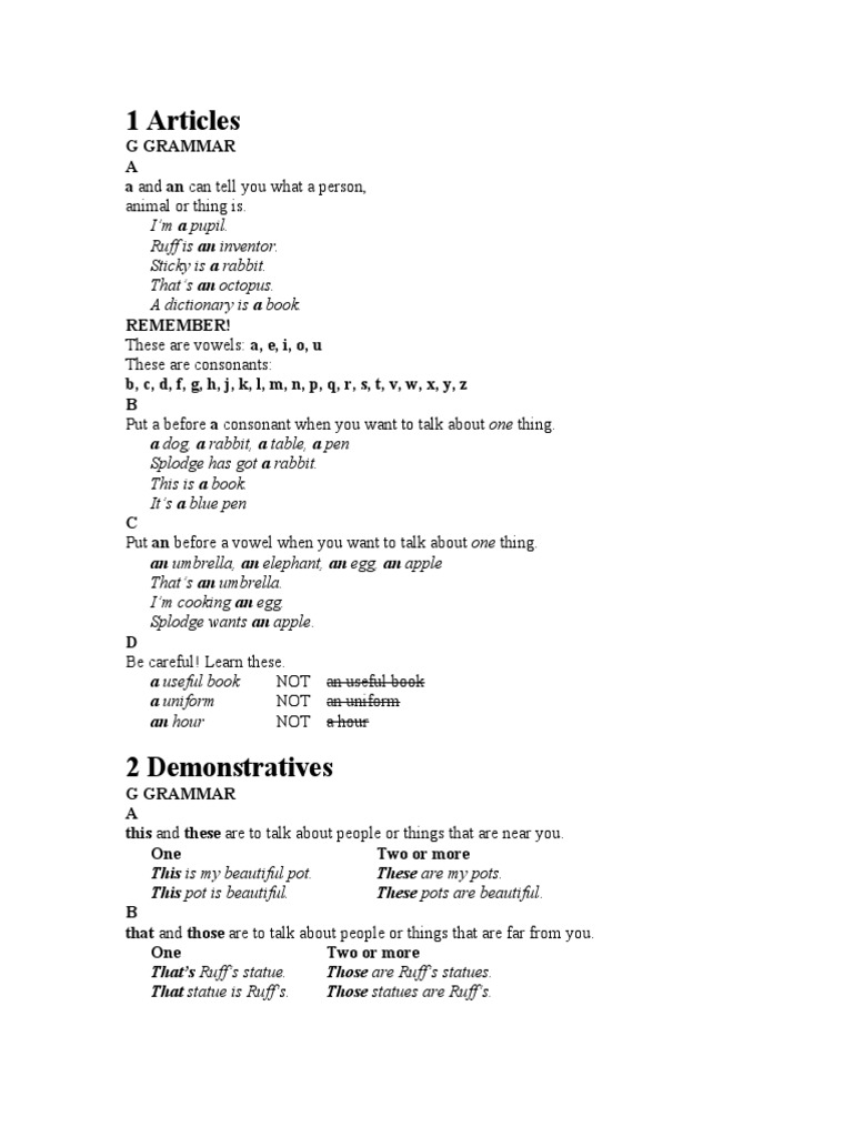 The Grammar Lab Book One | PDF
