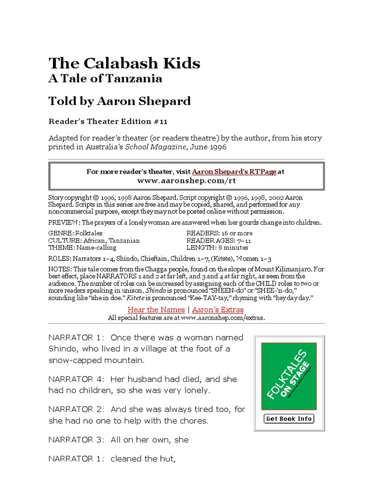 RTE #11 - The Calabash Kids | PDF