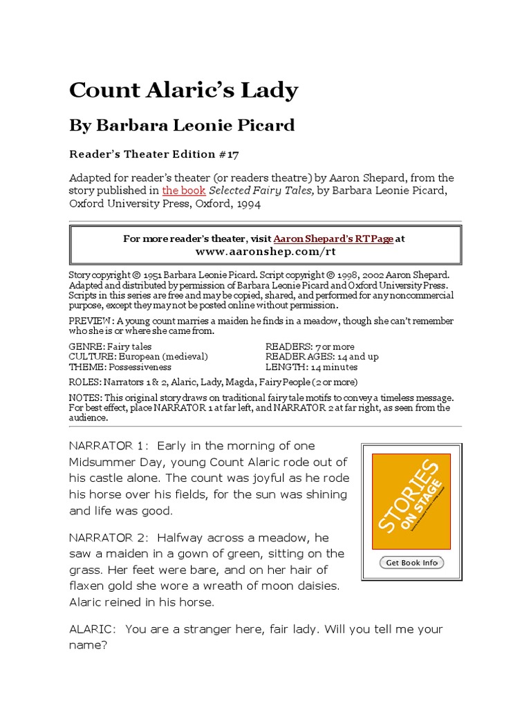 RTE #17 _ Count Alaric's Lady (Barbara Leonie Picard) | PDF