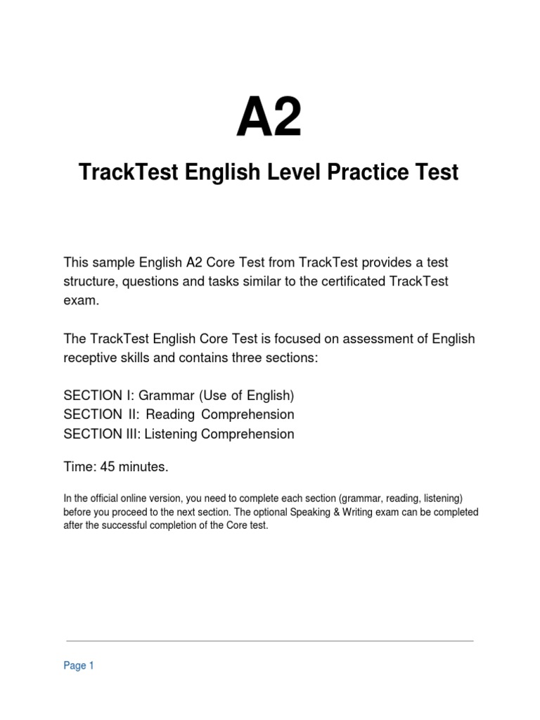 A2 English Test With Answers | PDF | Thailand | Internet
