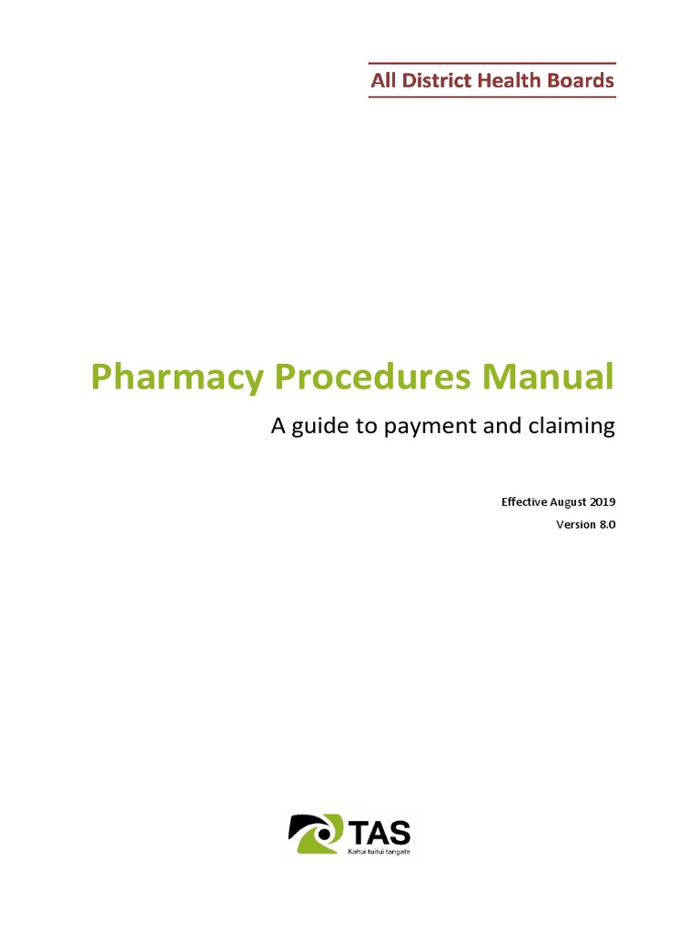 PharmacyProcedure ManualV8 FINAL | PDF