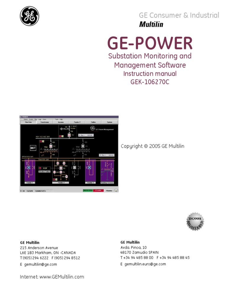 Ge-Power: Substation Monitoring and Management Software | PDF | Button (Computing) | Menu ...