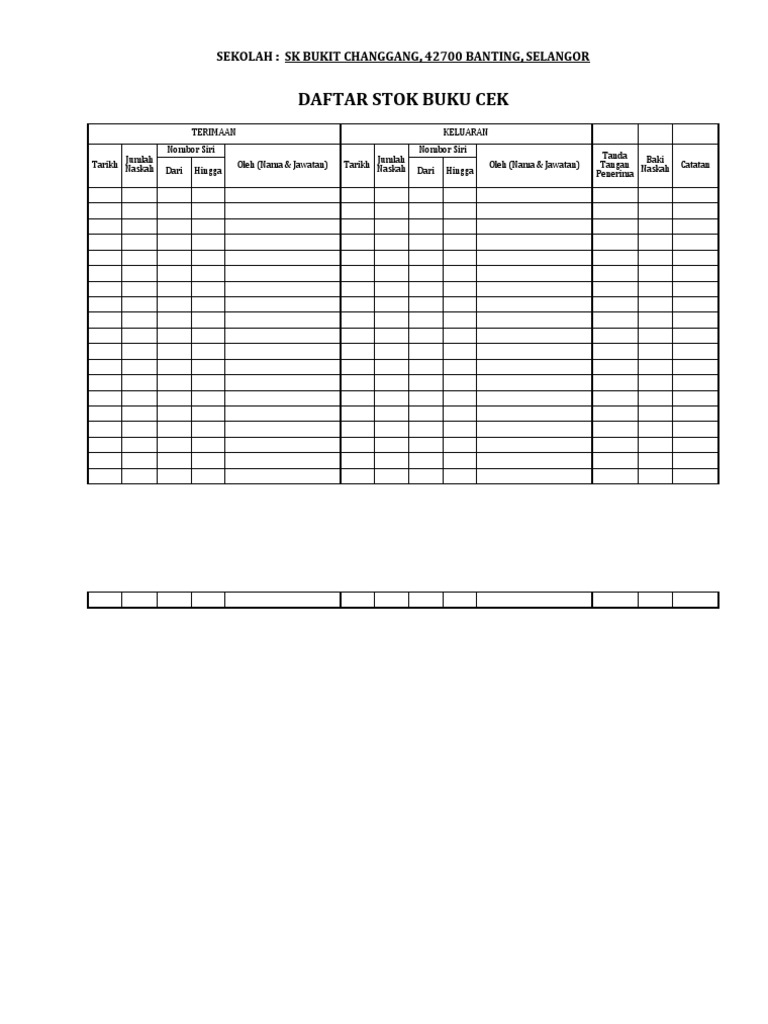 Daftar Buku Resit Dan Pesanan | PDF