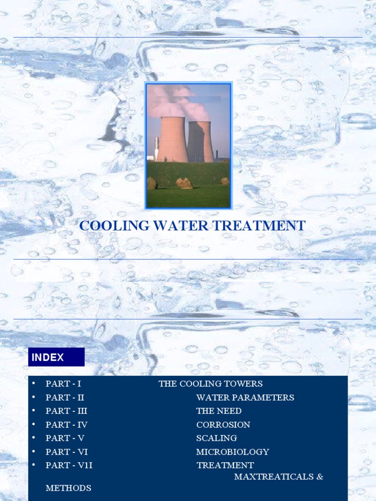 Cooling Water Presentation Pdf Corrosion Iron