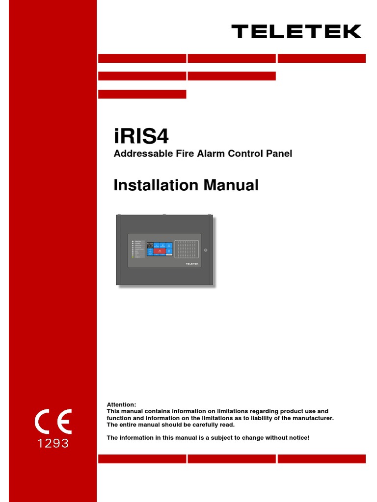 18021294-Installation Manual iRIS4 EN RevA 082022 | PDF