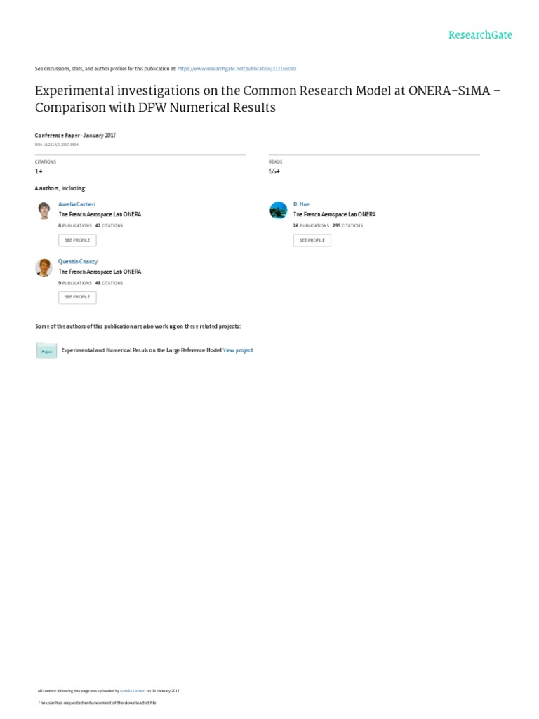 Onera S1ma | PDF | Wind Tunnel | Aerodynamics