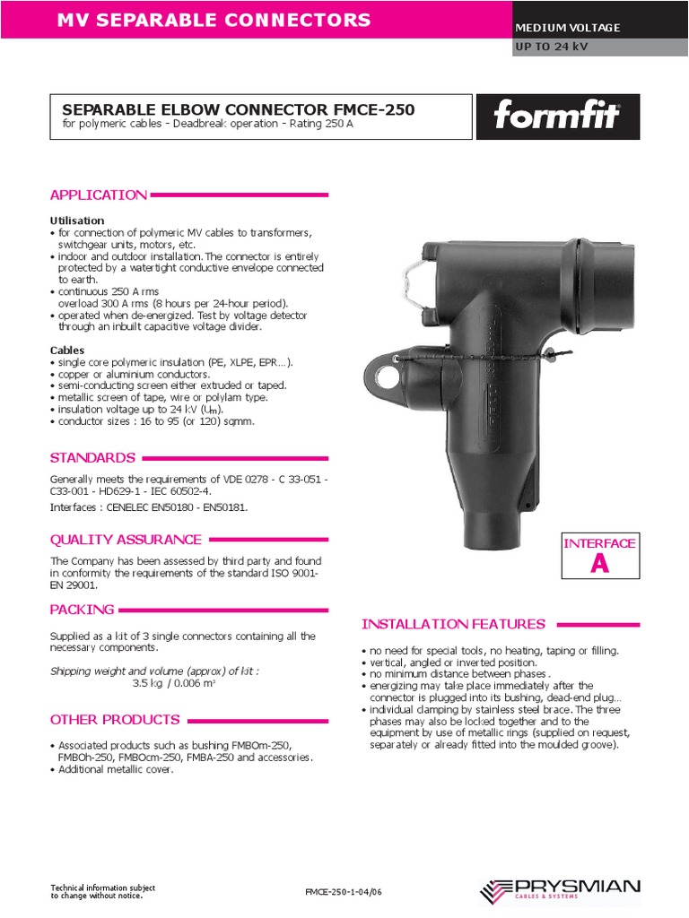 Prismian FMCE-250 | PDF
