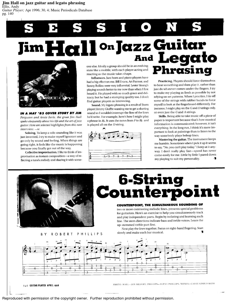 Jazz Guitar Insights by Jim Hall | PDF | Art