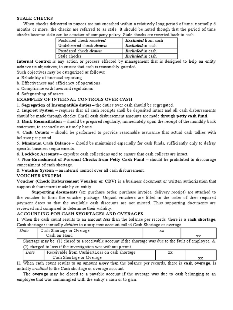 Acc Cash and Cash Equivalent Continuation Notes | PDF | Internal ... Acc Cash and Cash Equivalent Continuation Notes | PDF | Internal ...