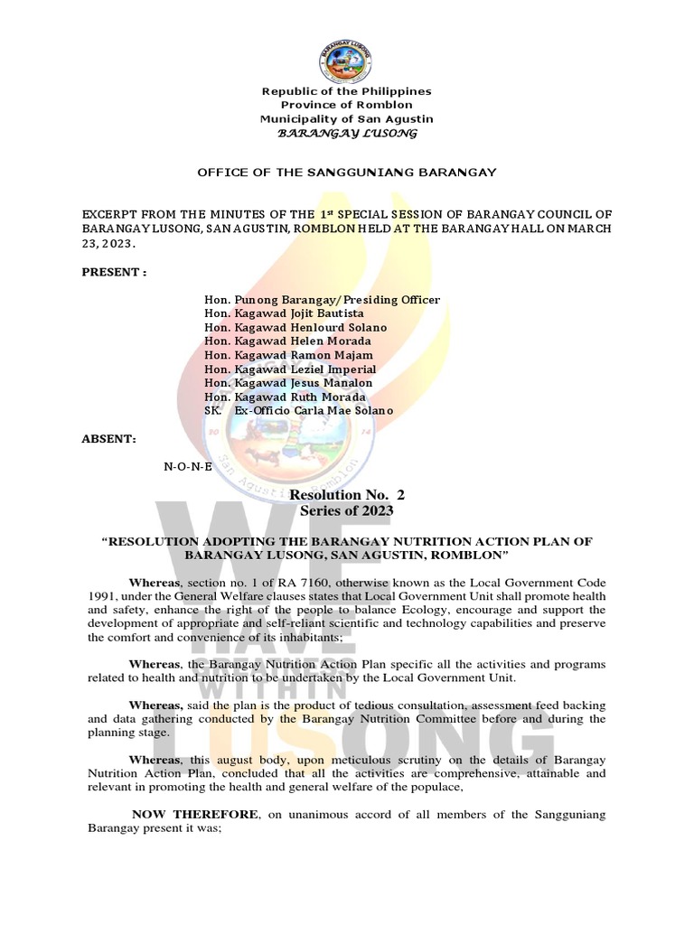 Bnap Resolution | PDF