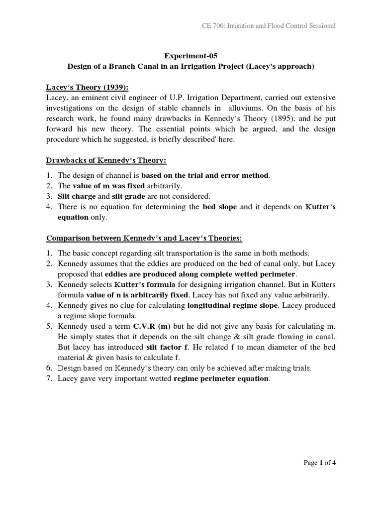 CE 706 Experiment-05 | PDF