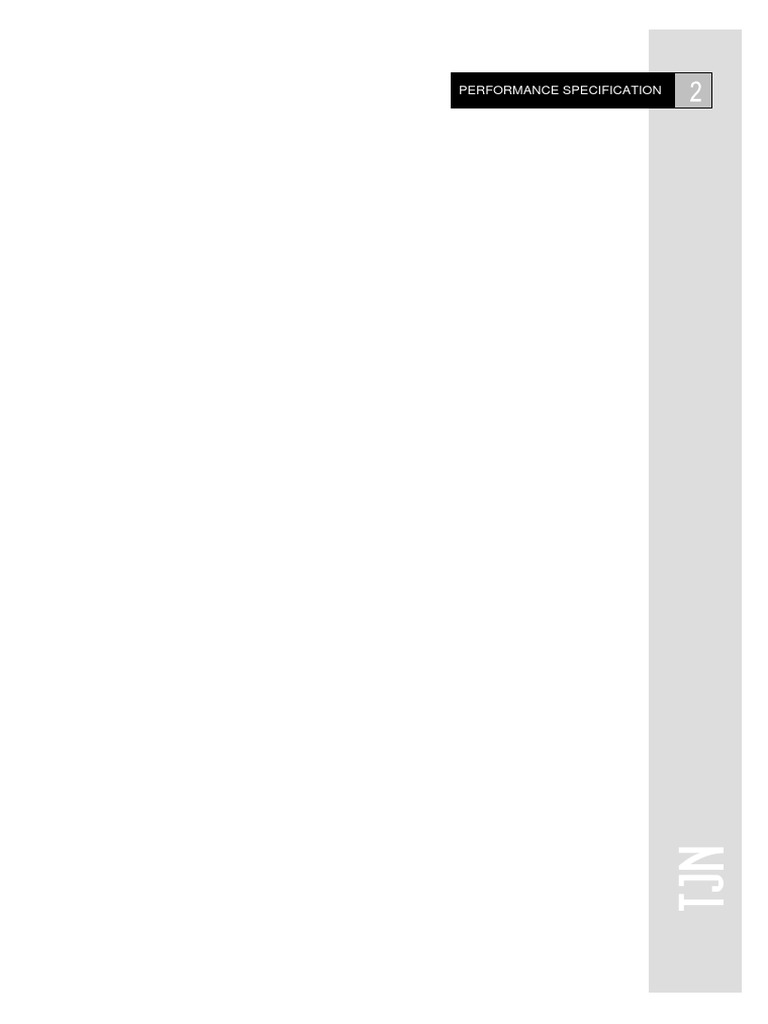 Performance Specification Pdf
