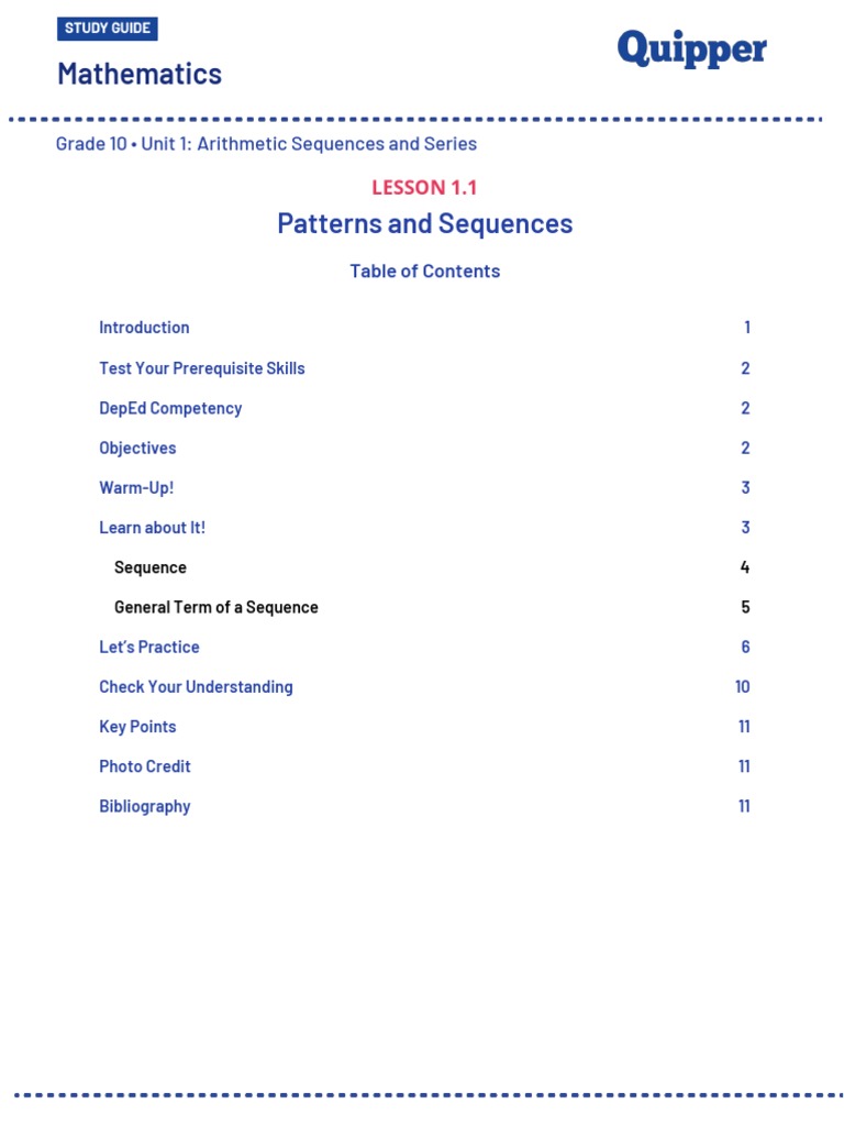 ME Math 10 Q1 0101 SG | PDF