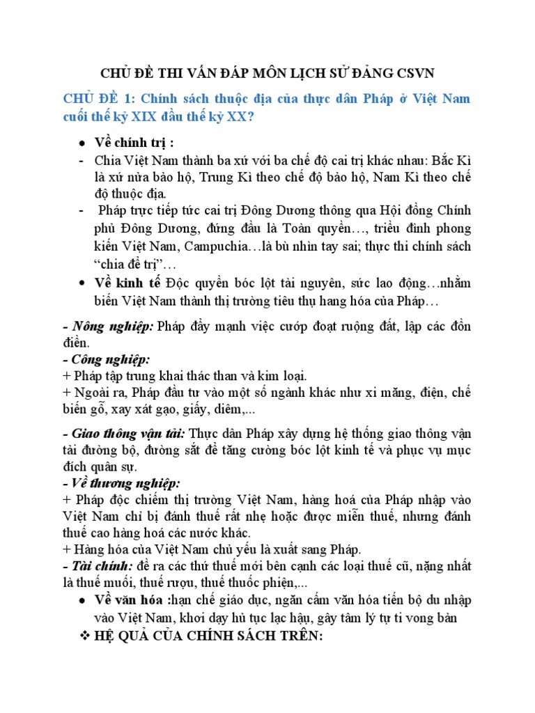 Đại Học Mở Hà Nội- On Thi Thi Vấn Đáp LSD 2023 | PDF