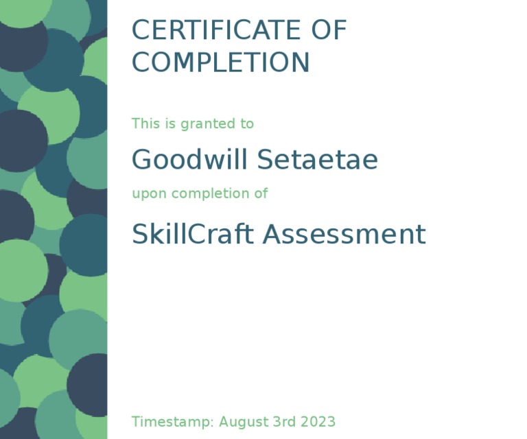 Goodwill-SkillCraft Assessment | PDF